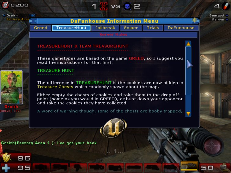 Unreal Archive / Unreal Tournament 2004 (UT2004) / Mutators / Server Menu Mutator V1c
